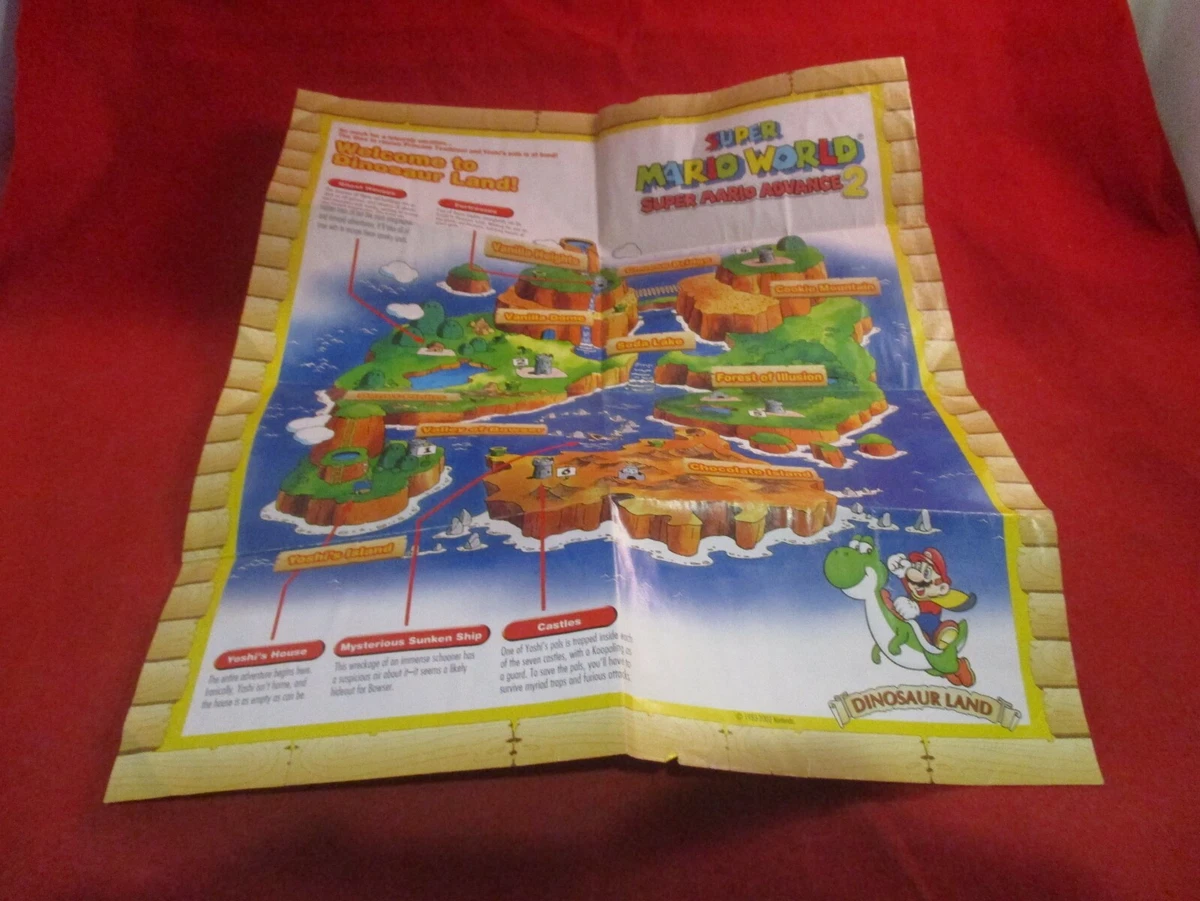 Super Mario World Map Poster