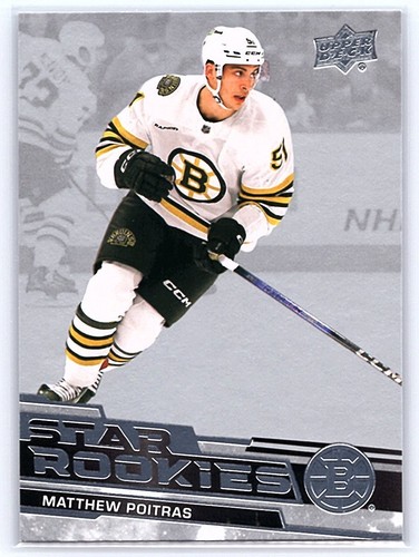 2023-24 Upper Deck NHL Star Rookies Box Set #12 Matthew Poitras Boston ...