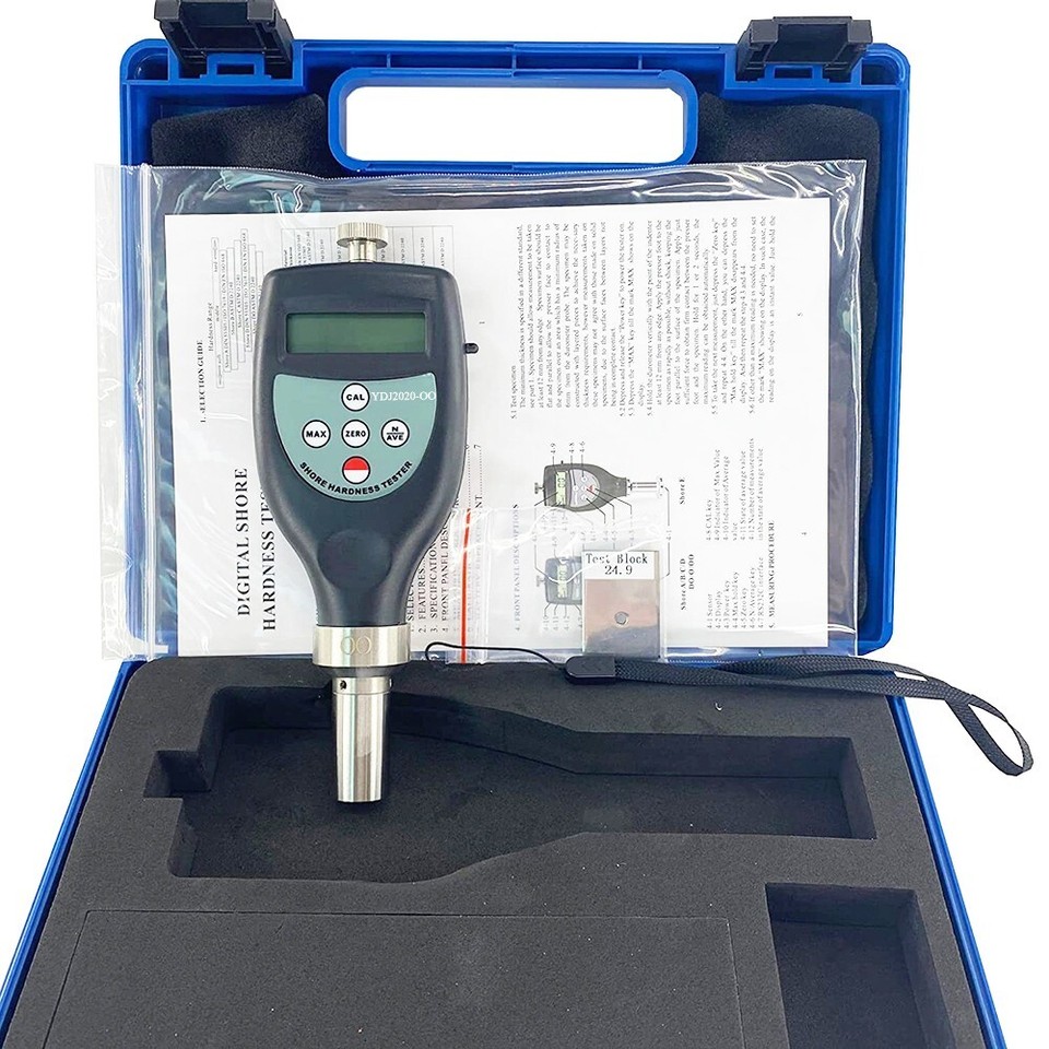 Portable Shore OO Hardness Tester Shore OO Durometer for Soft Rubber 10 ...