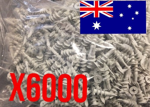 x6000 - 13mm x 42mm NYLON Wall Mate Plug Wallmate Anchor Plasterboard ...