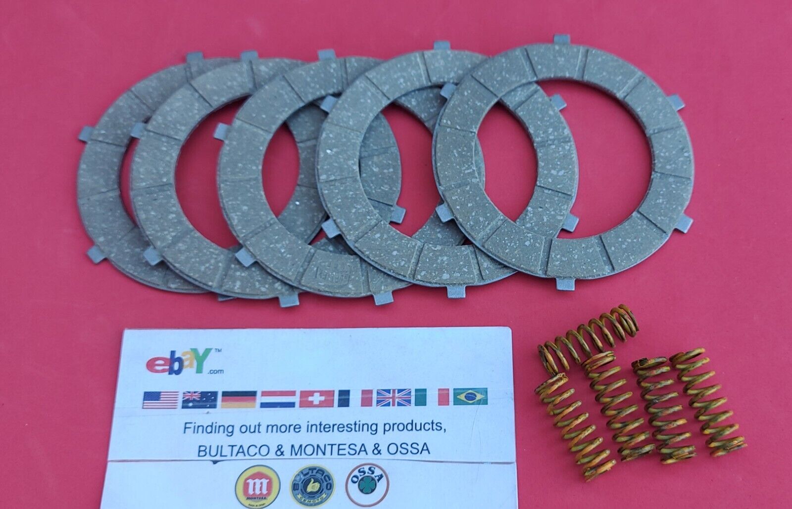 OSSA CLUTCH FRICTION PLATES + SPECIAL SPRINGS OSSA PHANTOM CLUTCH ...