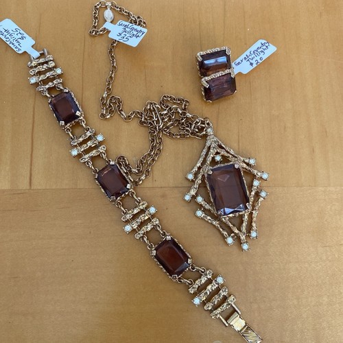 Vintage Sarah Coventry “Twilight”Necklace Bracelet & Earrings Set ...