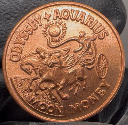 Moon Money Gremlin Dime Odyssey Aquarius Rare Coin Token | eBay