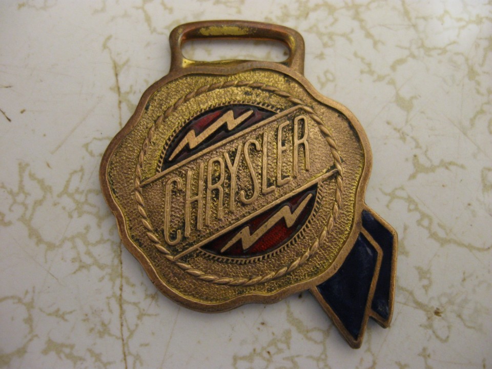 vintage Chrysler emblem antique automobile watch fob Murray turrill ...