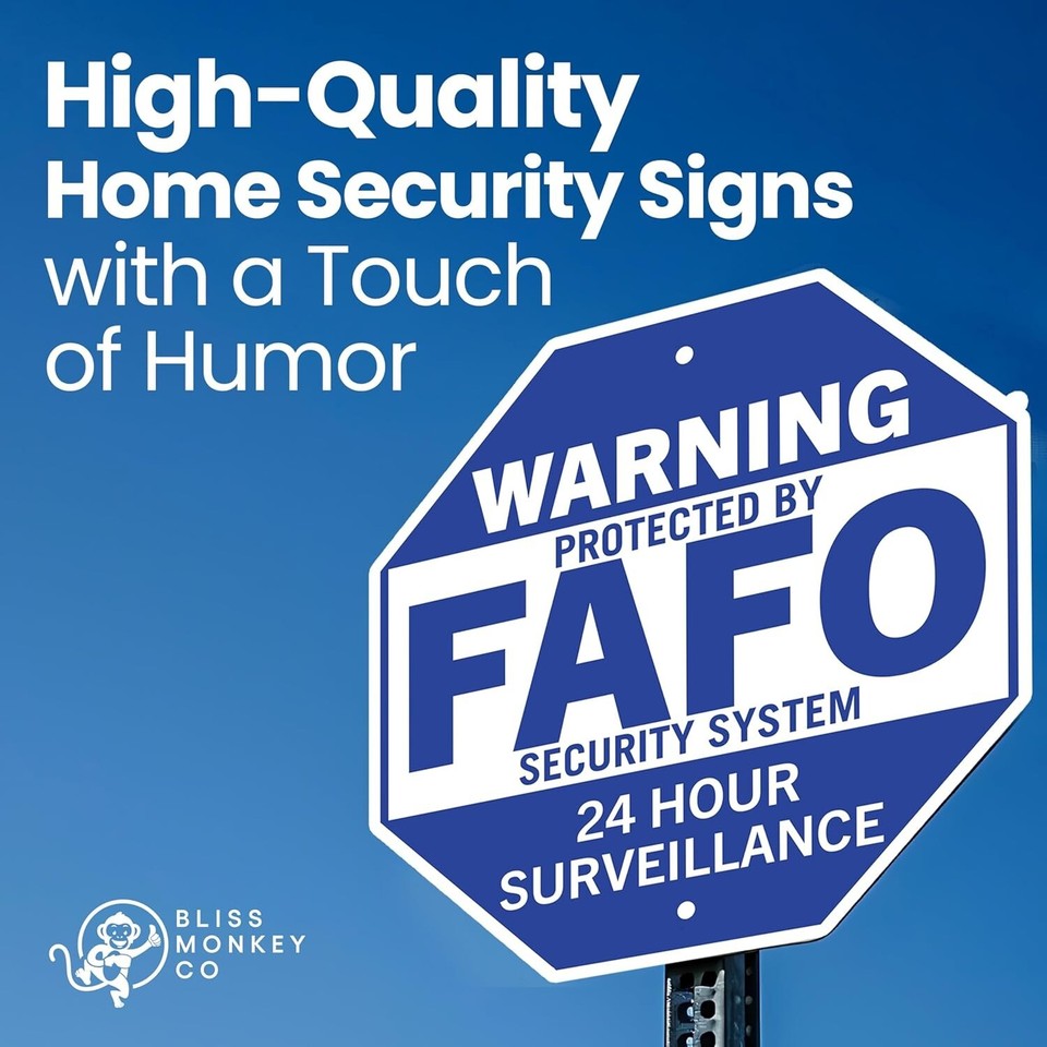 FAFO Sign - Funk Around Find Out - Home Signs for Yard FAFO Sign, F ...
