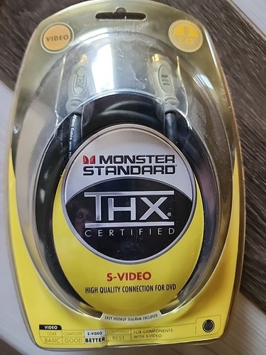 Monster Standard THX Certified S-Video Cable 24k Gold Contacts, 8 ft | eBay