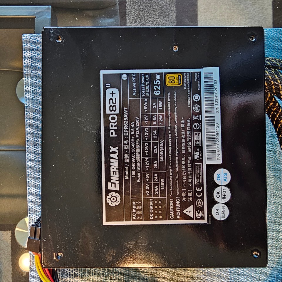 Power Supply ENERMAX PRO82+ EPR625AWT 625W | eBay