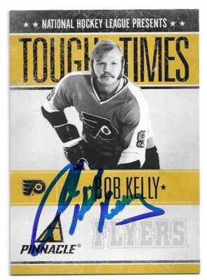 BOB KELLY Autographed Signed 2010-11 Pinnacle card #BK Philadelphia ...