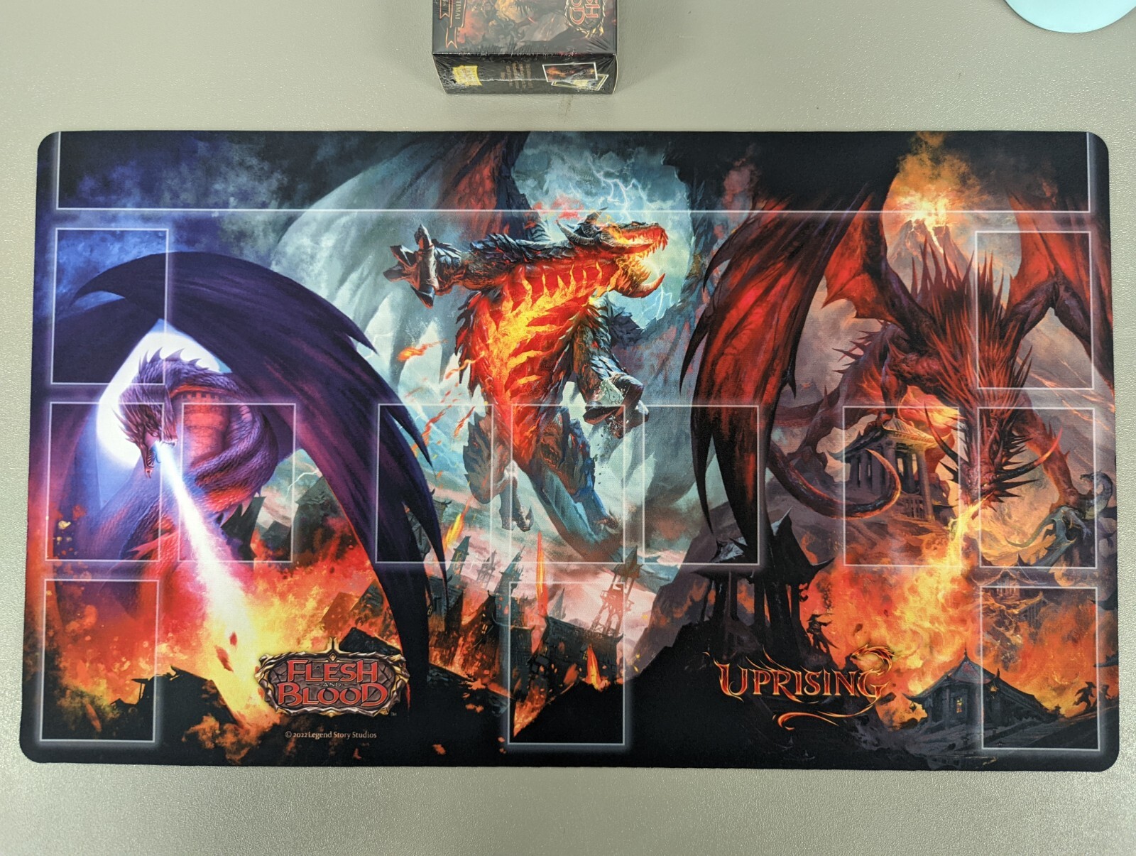 Uprising Calling Playmat - Dragons of Volcor Flesh and Blood FAB TCG ...