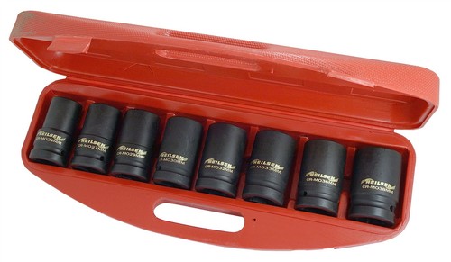 1" One Inch Drive Deep Impact Socket Set 24mm 27mm 29mm 30mm 32mm 33mm ...