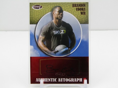 BRANDIN COOKS 2015 ASPIRE AUTOGRAPH AUTO! #14/20! SP! NEW ORLEANS ...