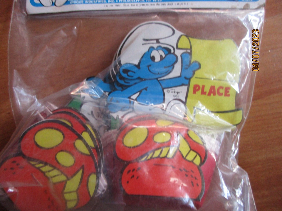Smurf Candy Cups Vintage 1982 Unique 8pk NEW OLD STOCK | eBay