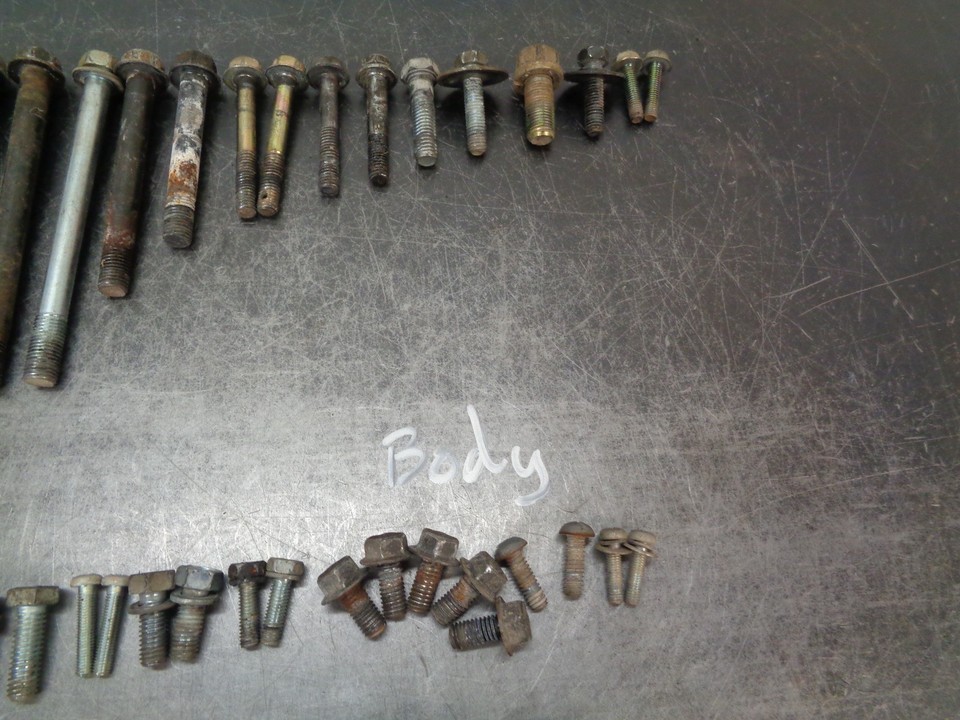 1986 86 SUZUKI LT125 LT 125 ATV FOUR WHEELER BODY BOLTS HARDWARE ...