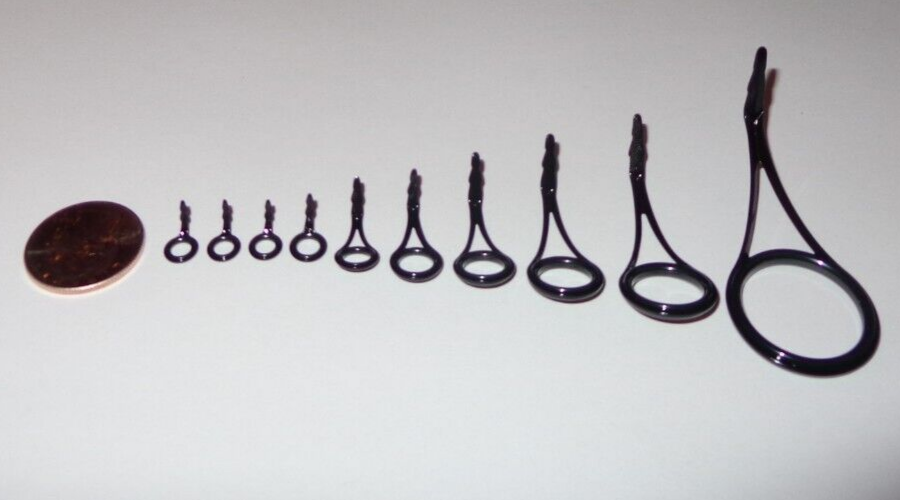 New Set 10 Fuji BLYAG BLAG Concept Black Alconite Fishing Rod Spinning ...