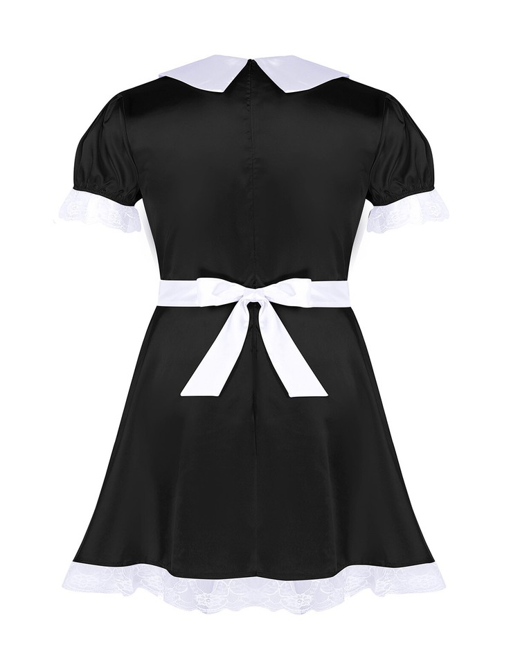 Male French Maid Apron Dress Mens Halloween Party Role Play Fancy ...