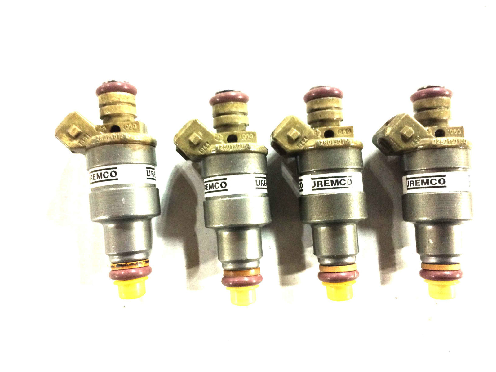 SET OF 4 BOSCH FUEL INJECTOR 1986-1989 FORD 1.9L 1988-1992 EAGLE 1.9L 2 ...