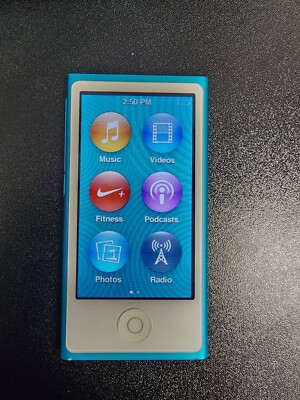 Apple iPod nano MD477LL 7th Generation Blue (16 GB) *1586 Songs ...