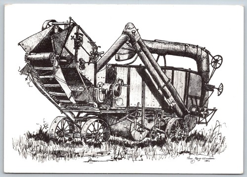 Vintage Postcard Old Farm Separator Murdo South Dakota Rose Mary ...