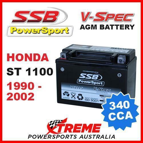 SSB 12V V-SPEC DRY CELL AGM 340 CCA BATTERY HONDA ST1100 ST 1100 1990 ...