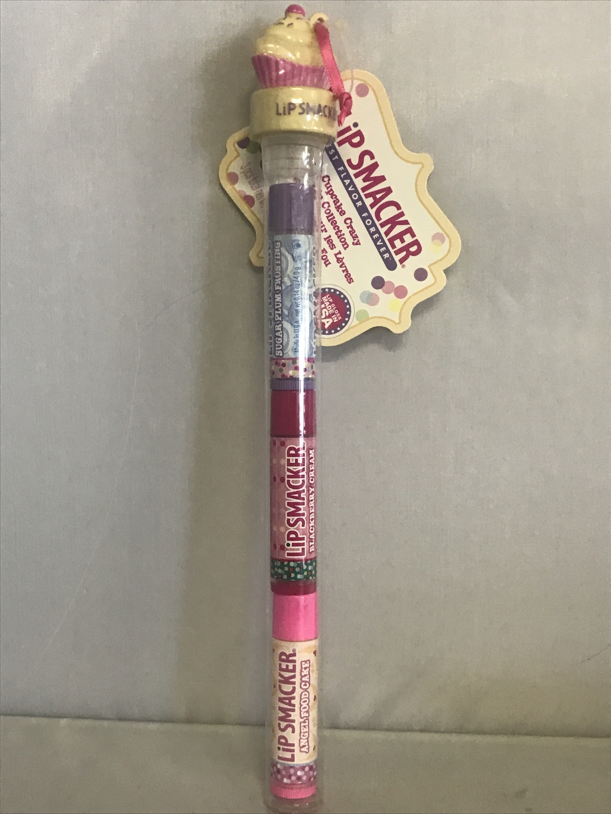 Lip Smacker Cupcake Crazy Lip Collection 3 Lip Gloss/Balm Tube with ...