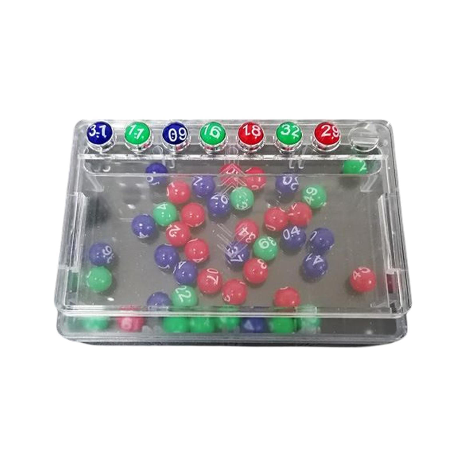 Portable Mini Lottery Machine Fine Motor Toy Raffle Balls Party Games ...