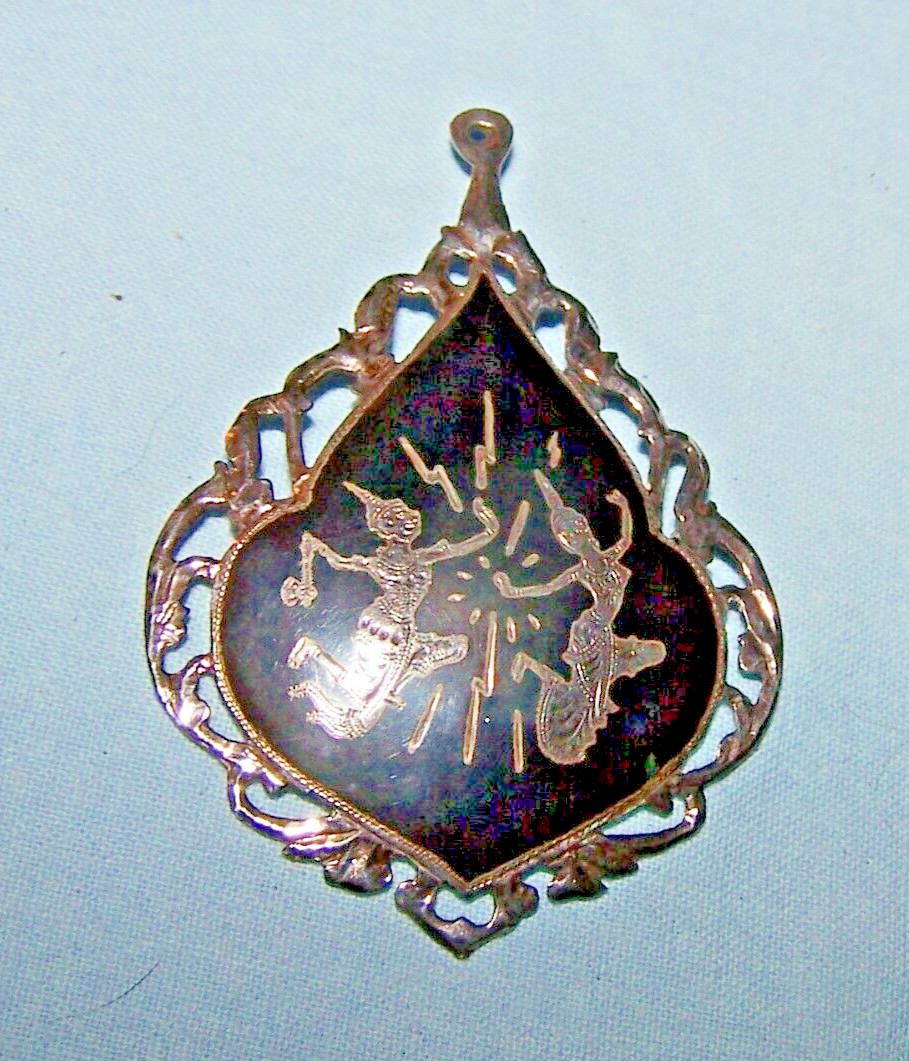 Vintage Siam Sterling Silver Combination Pendant/Broo… - Gem