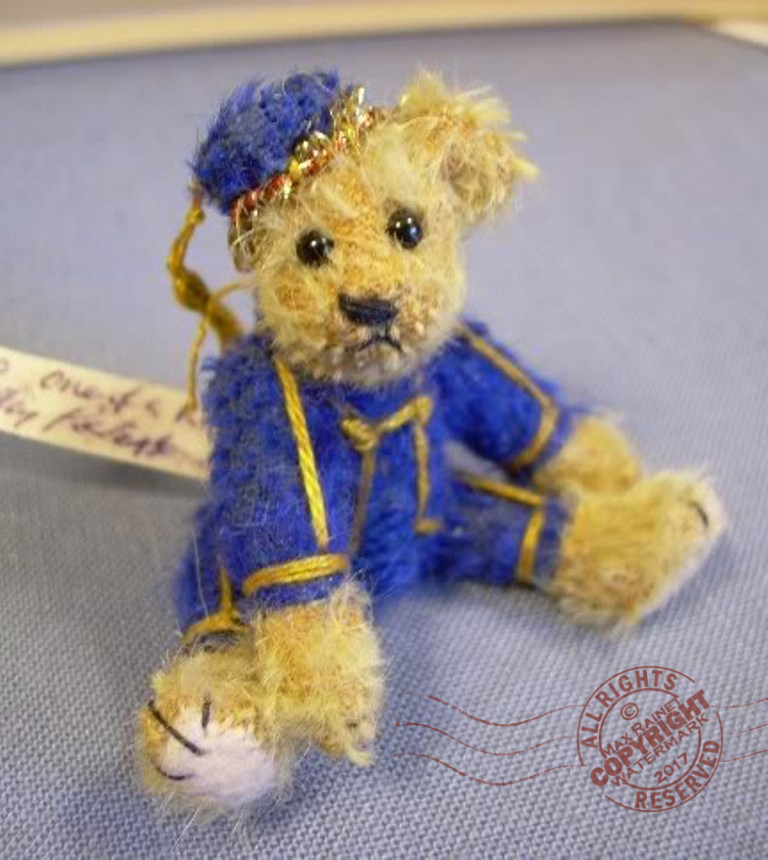 Miniature Bellhop TEDDY BEAR 2010 Cathy Peterson 3.75" Roosevelt Bear ...
