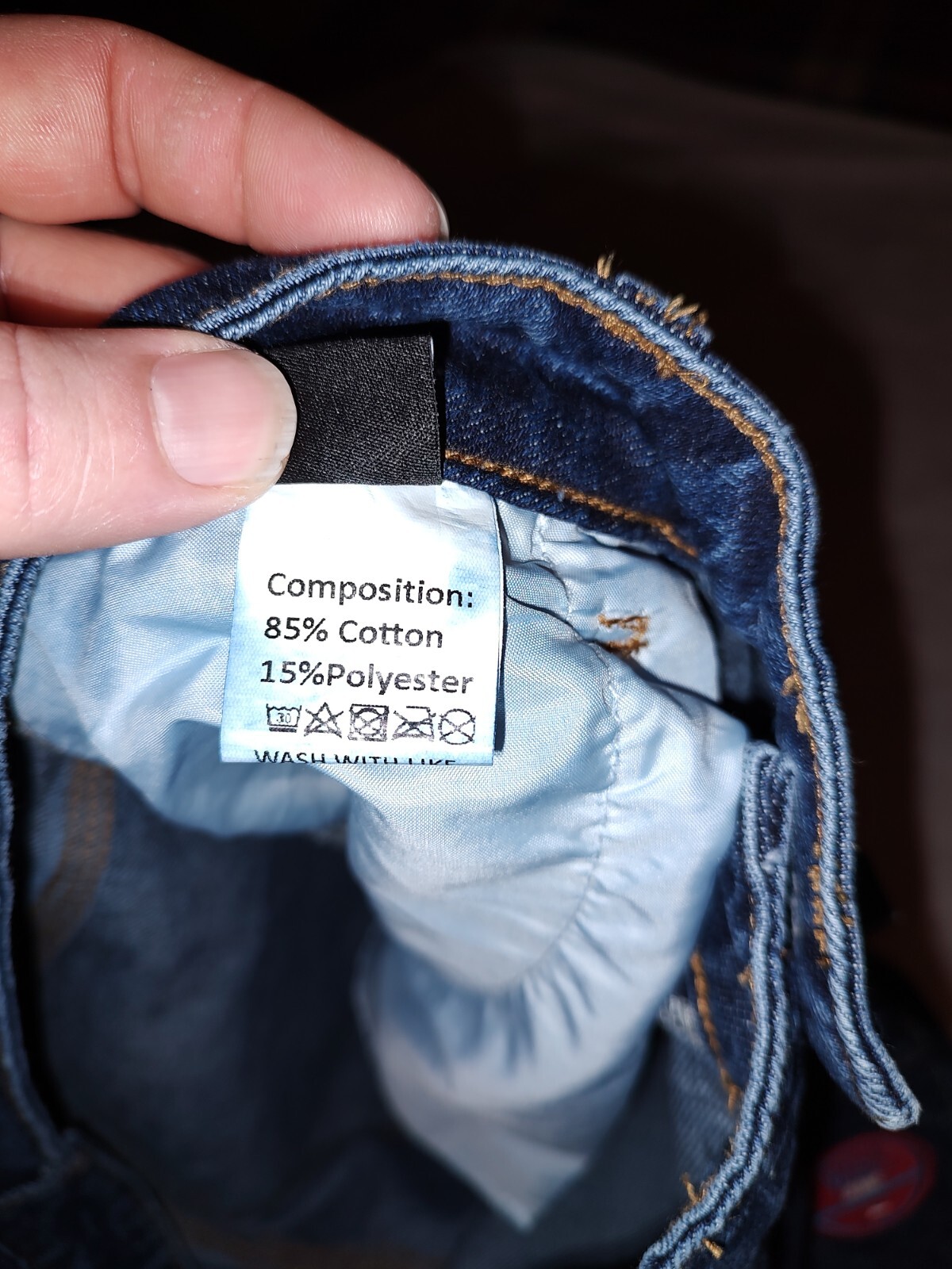 Wake Jeans Baggy Carpenter Cargo Blue Denim Size Larg… - Gem