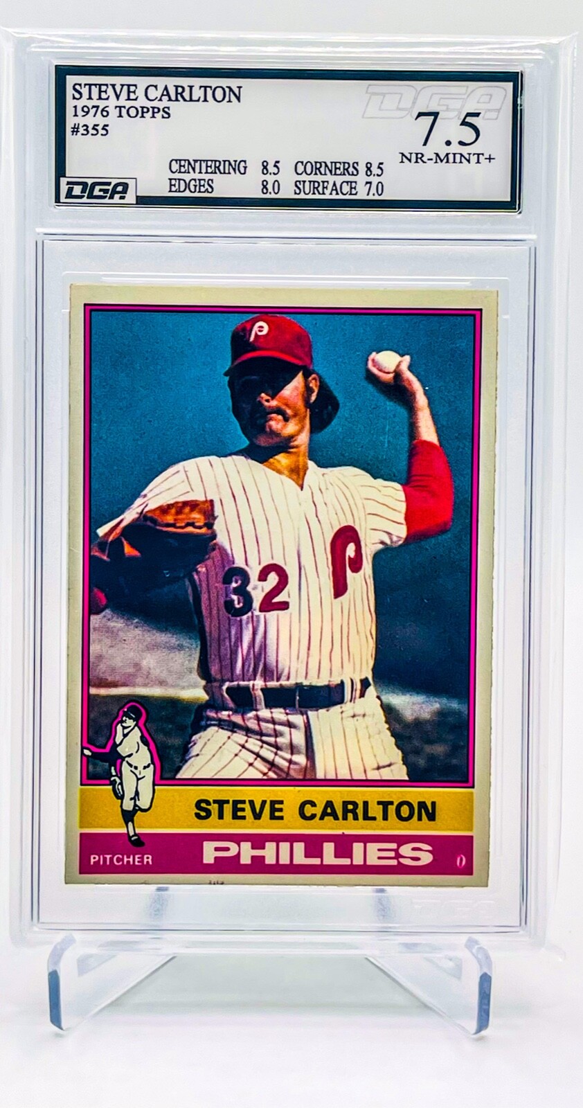 STEVE CARLTON 1976 Topps #355 DGA 7.5 NR-Mint+ | eBay