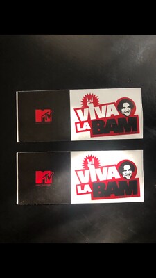 Viva La Bam 2004 Hot Topic Exclusive Stickers - Vintage (2 Pack-Open to ...