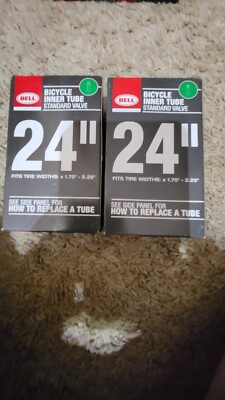 2 Bell Bicycle Inner Tubes 24 Inches 1.75 - 2.25 Inch Width | eBay