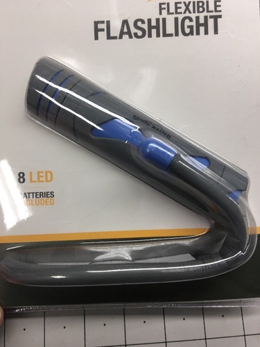 New Eddie Bauer 8 LED Flexible Flashlight Blue & Gray in Sealed ...