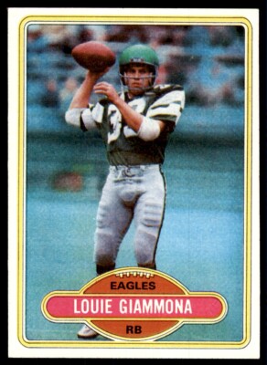 1980 Topps Louie Giammona Football Card Philadelphia Eagles #199 | eBay