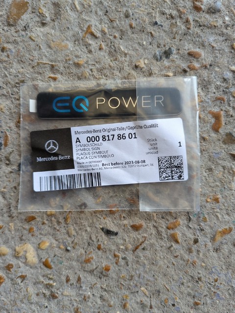 Mercedes-Benz E W213 Front Fender Symbol Plate A0008178601 Genuine for ...