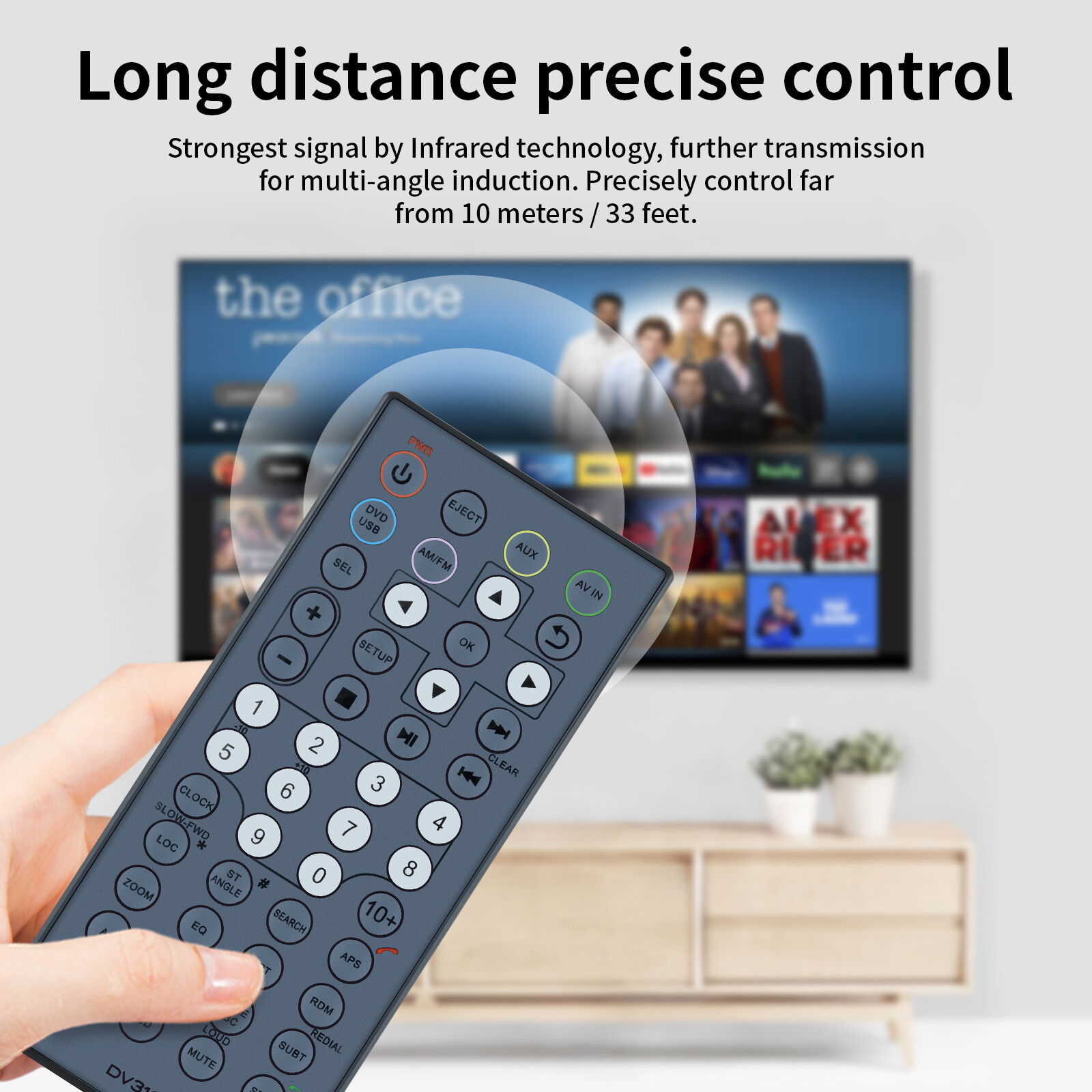 Replacement Remote Control For Furrion Entertainment System DV3100 ...