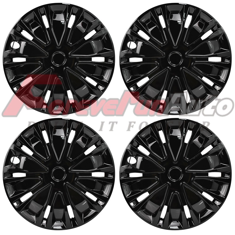 14" Set of 4 Wheel Covers Snap On Full Hub Caps fit R14 Tire & Steel ...