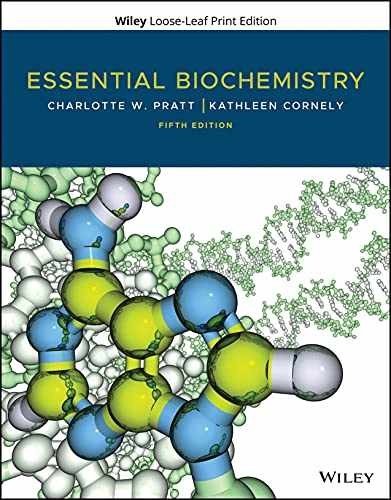 Essential Biochemistry - Loose Leaf, by Pratt Charlotte W.; Cornely - New h 9781119713203| eBay