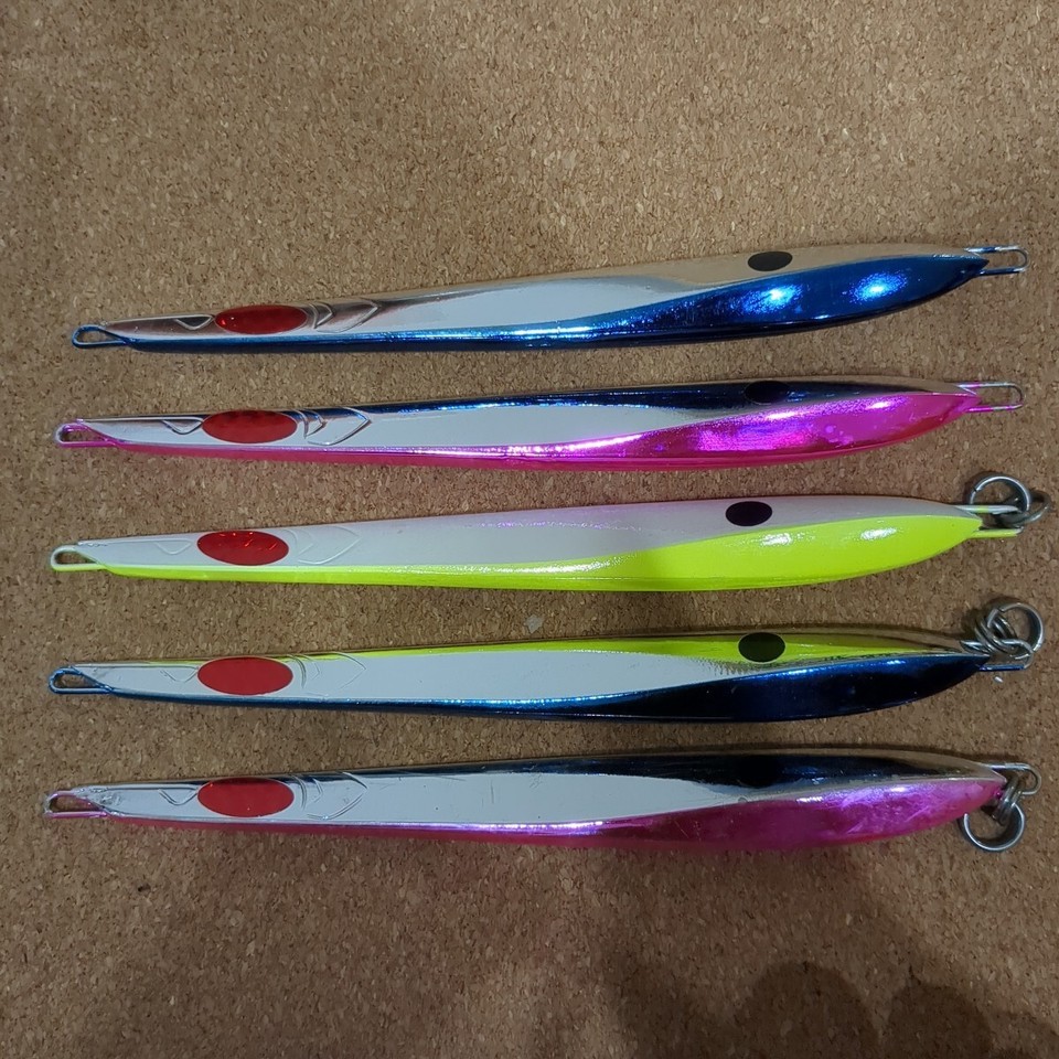 C9991 J6 Fisherman Crazy Long Jig 340g~350g 5 piece set Amberjack Blue ...
