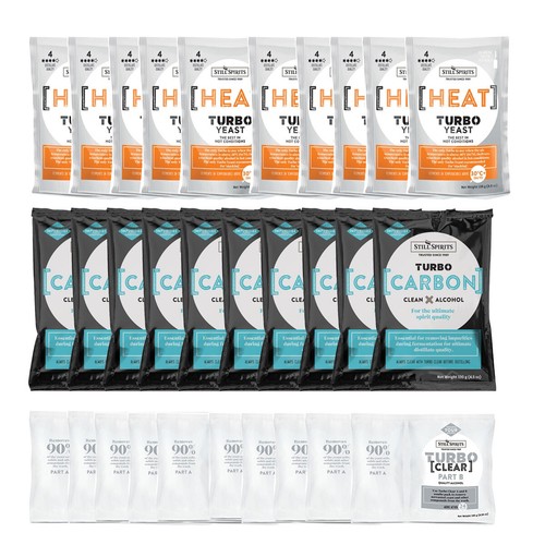 10X Still Spirits Heat Turbo Pack Heatwave Spirit Alcohol Making Home ...