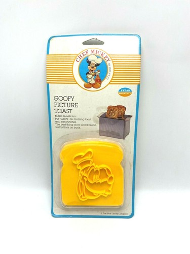 Vintage Chef Mickey Disney Goofy Picture Toast Cookie Press Breakfast ...