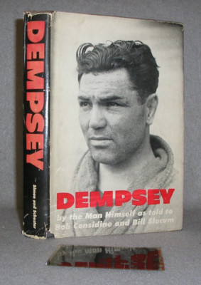 Vintage Boxing Book Jack Dempsey the Man Himself Signed 1st Ed. w/Photo ...