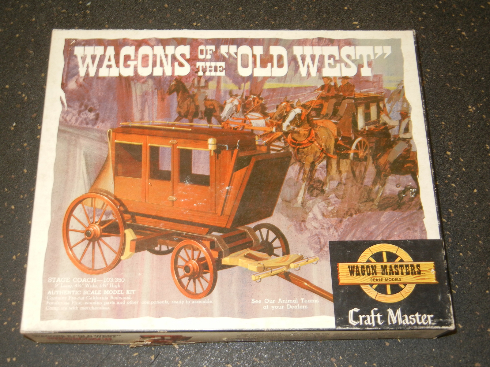 Stage Coach Wagon Masters Wagons of the Old West Wood Model Kit | eBay