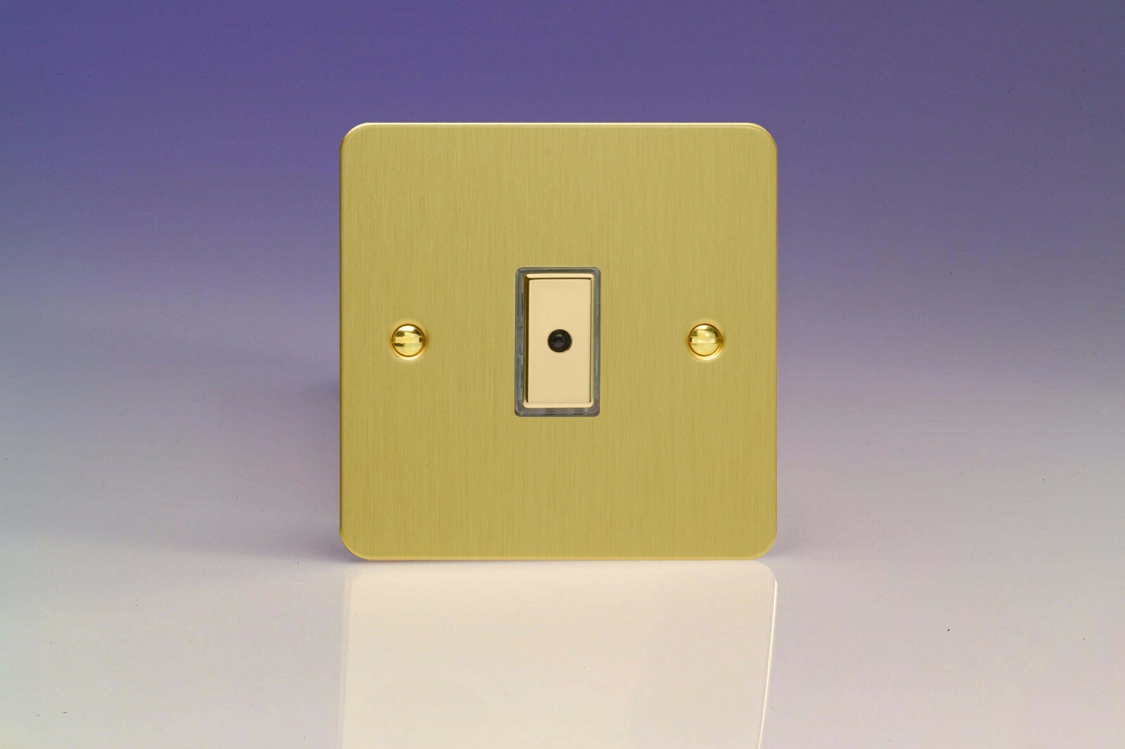 Varilight Ultraflat Brushed Brass XFBW Flat Light Switch Socket Dimmer ...