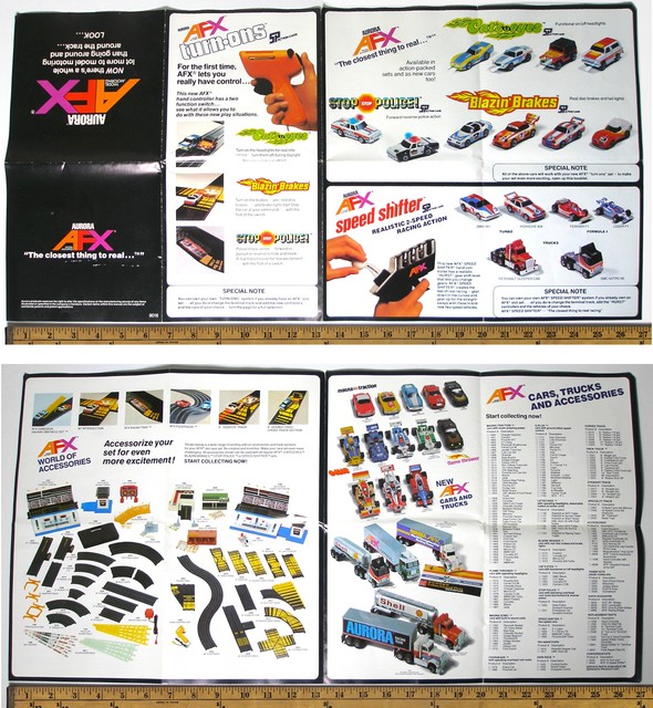 Collector Poster Aurora AFX Real Racing Slot Car 1979 Advertising #9016 ...