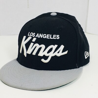 NHL Los Angeles Kings Script Hat SnapBack Cap New Era 9Fifty LA Black ...