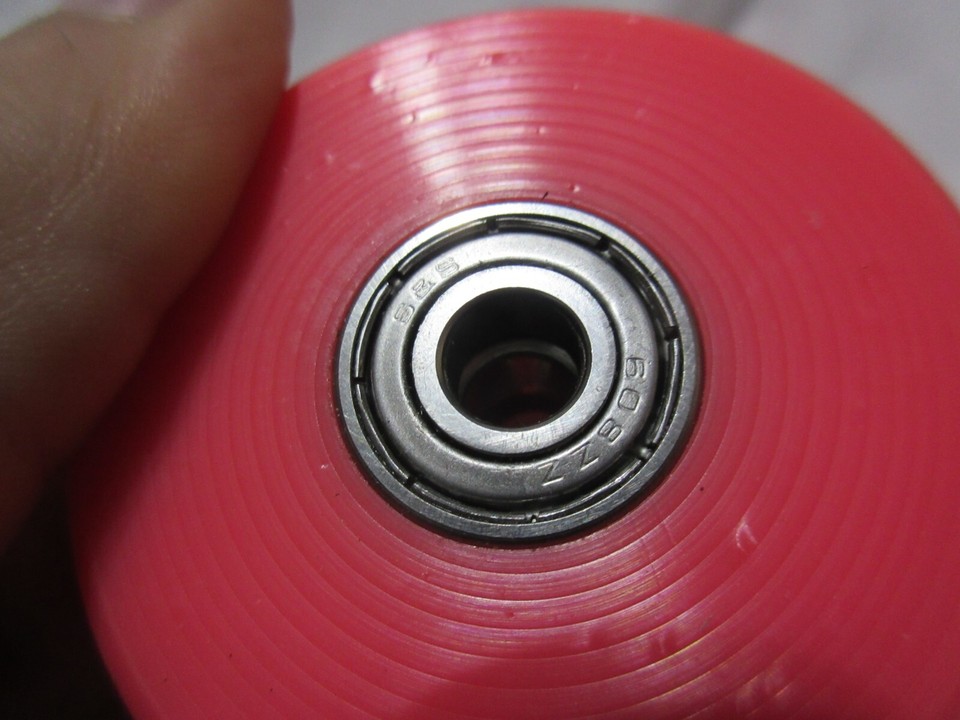 8 Vintage 57 MM Pacer Pink Roller Skate Wheels Quad Speed With Bearings ...