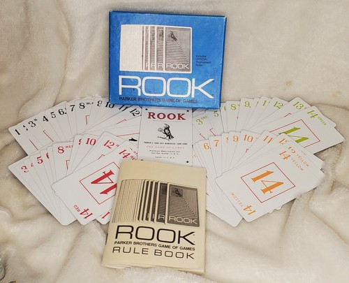 Vintage Parker Brothers 1972 ROOK Card Game~Blue Box~Official Rules ...