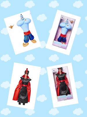 Disney Aladdin GENIE AND JAFAR Classic Doll 12" SET LIVE ACTION FILM | eBay