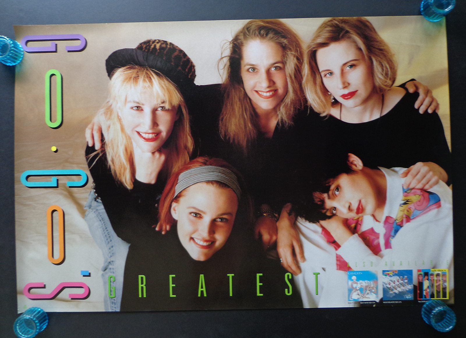 THE GO-GO'S - GREATEST - ORIGINAL ROCK PROMO POSTER (1990) | eBay