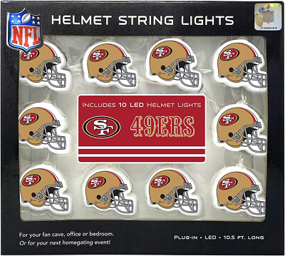 NFL LED San Francisco 49ers Football Helmet String Night Christmas ...